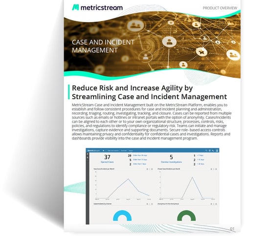 Case and Incident Management - Product Overview