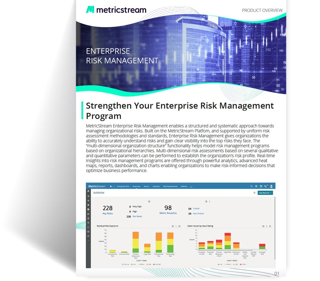 Enterprise Risk Management App - Datasheets