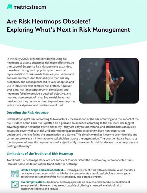 Are Risk Heatmaps Obsolete? Exploring What’s Next in Risk Management ...
