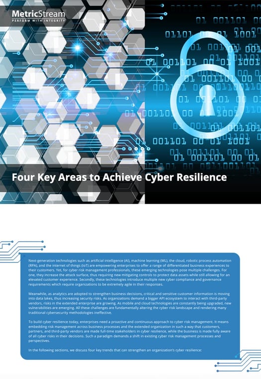 Four Key Areas to Achieve Cyber Resilience - Insight