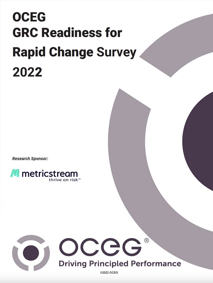 OCEG GRC Readiness for Rapid Change Survey 2022: Article