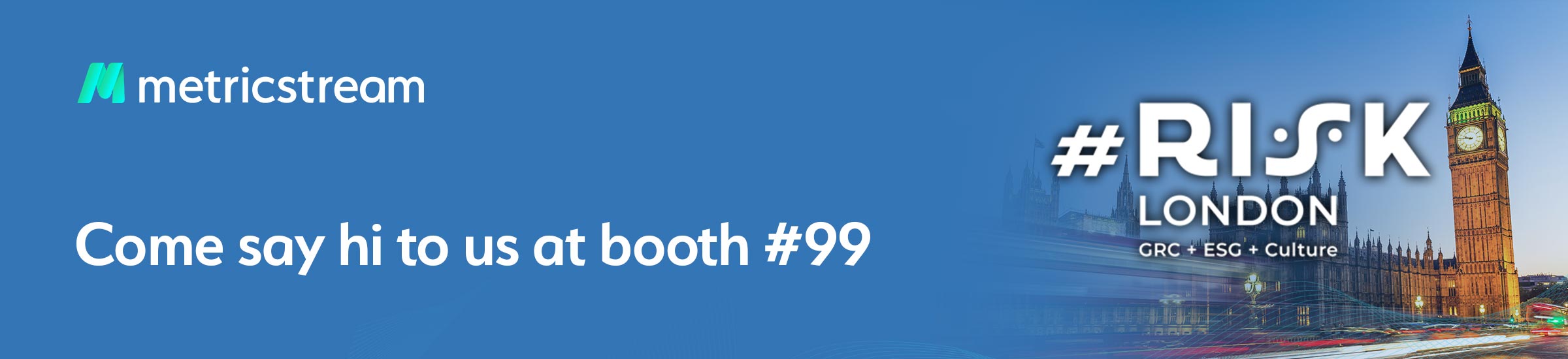 #RISK London 2023 - Book a Meeting | MetricStream